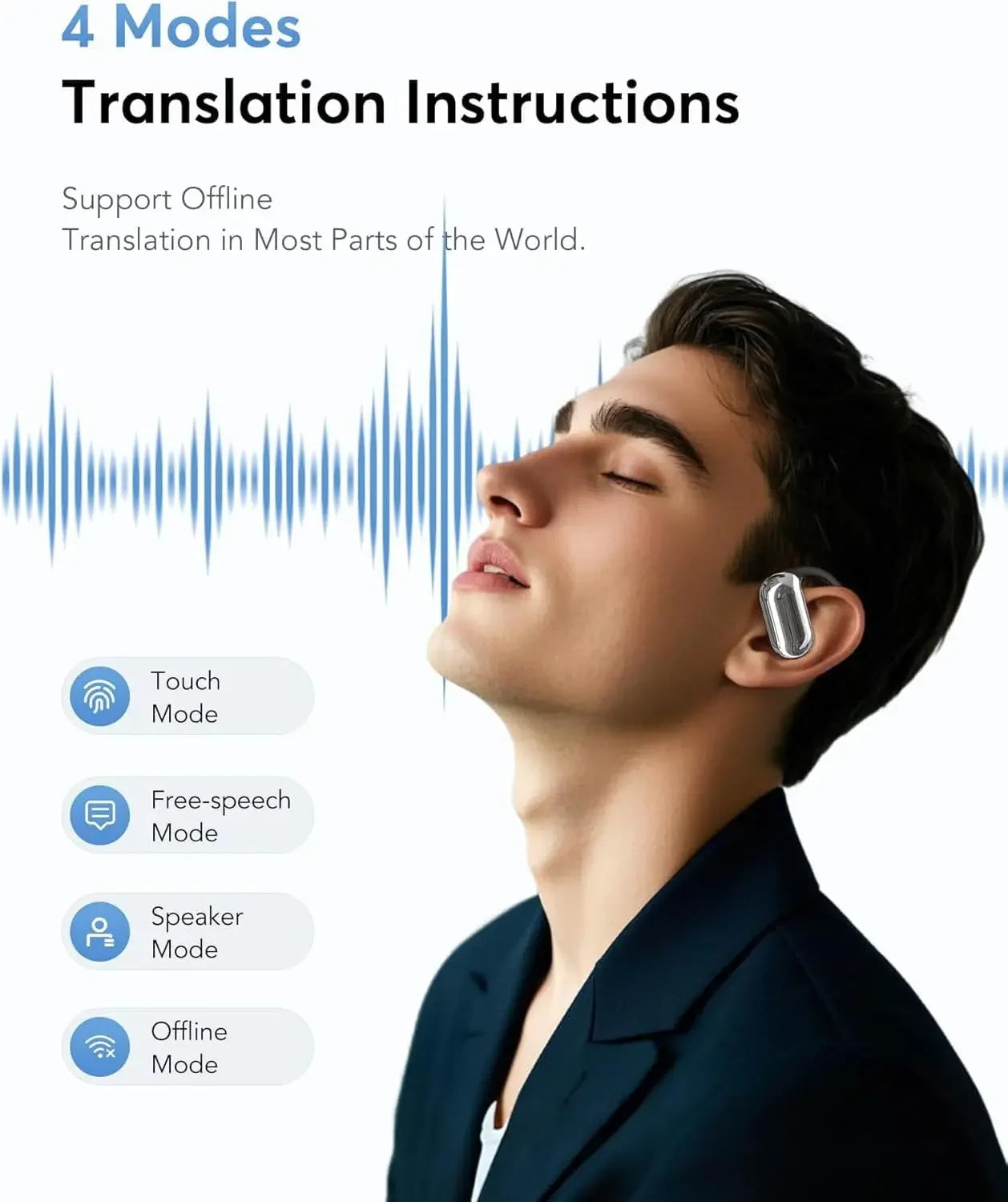 3-in-1 Ai smart translator earphone – aichatbridge